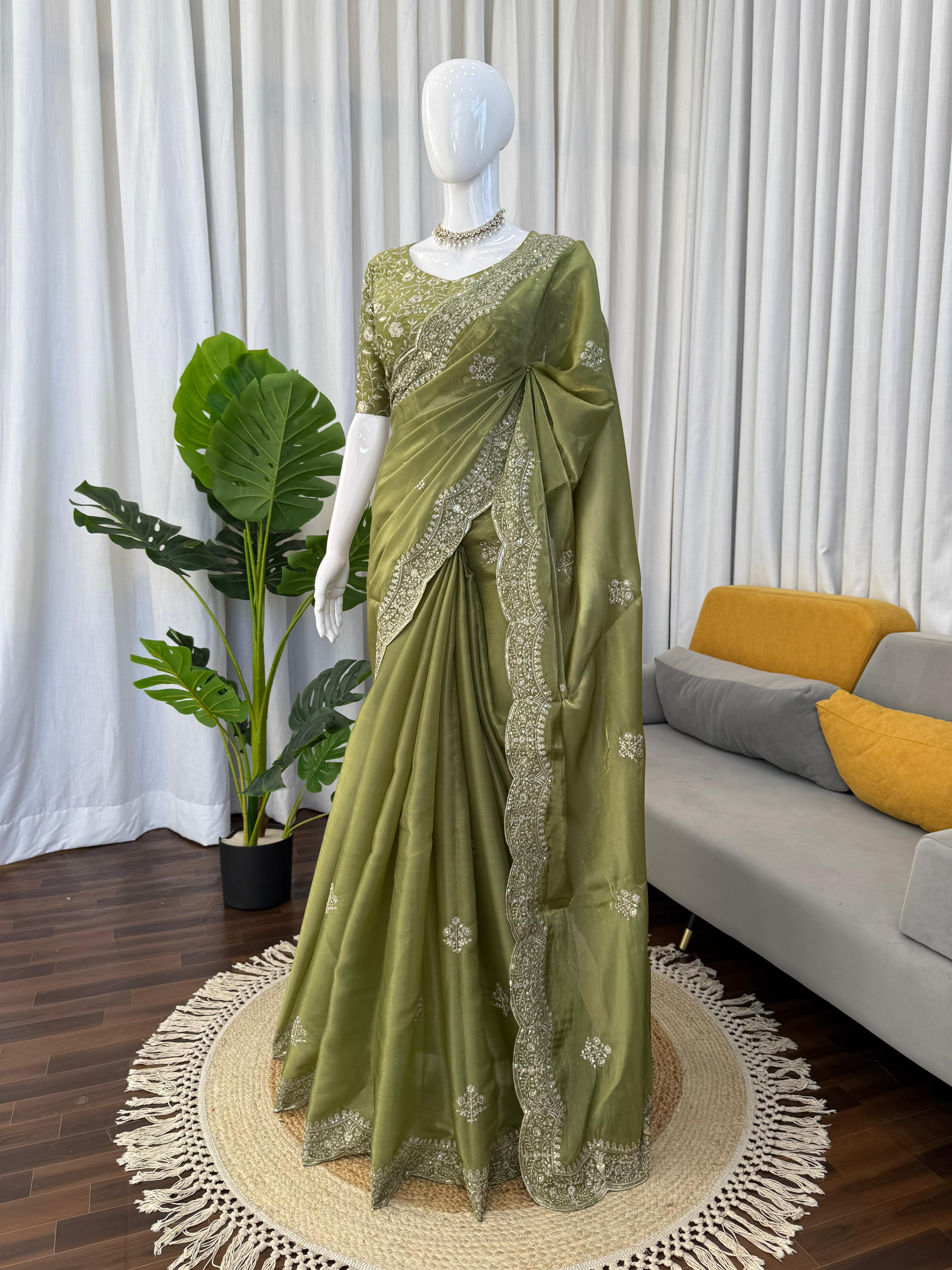 Designer Jimmy Chu Saree – Elegance Redefined – Lookcollection